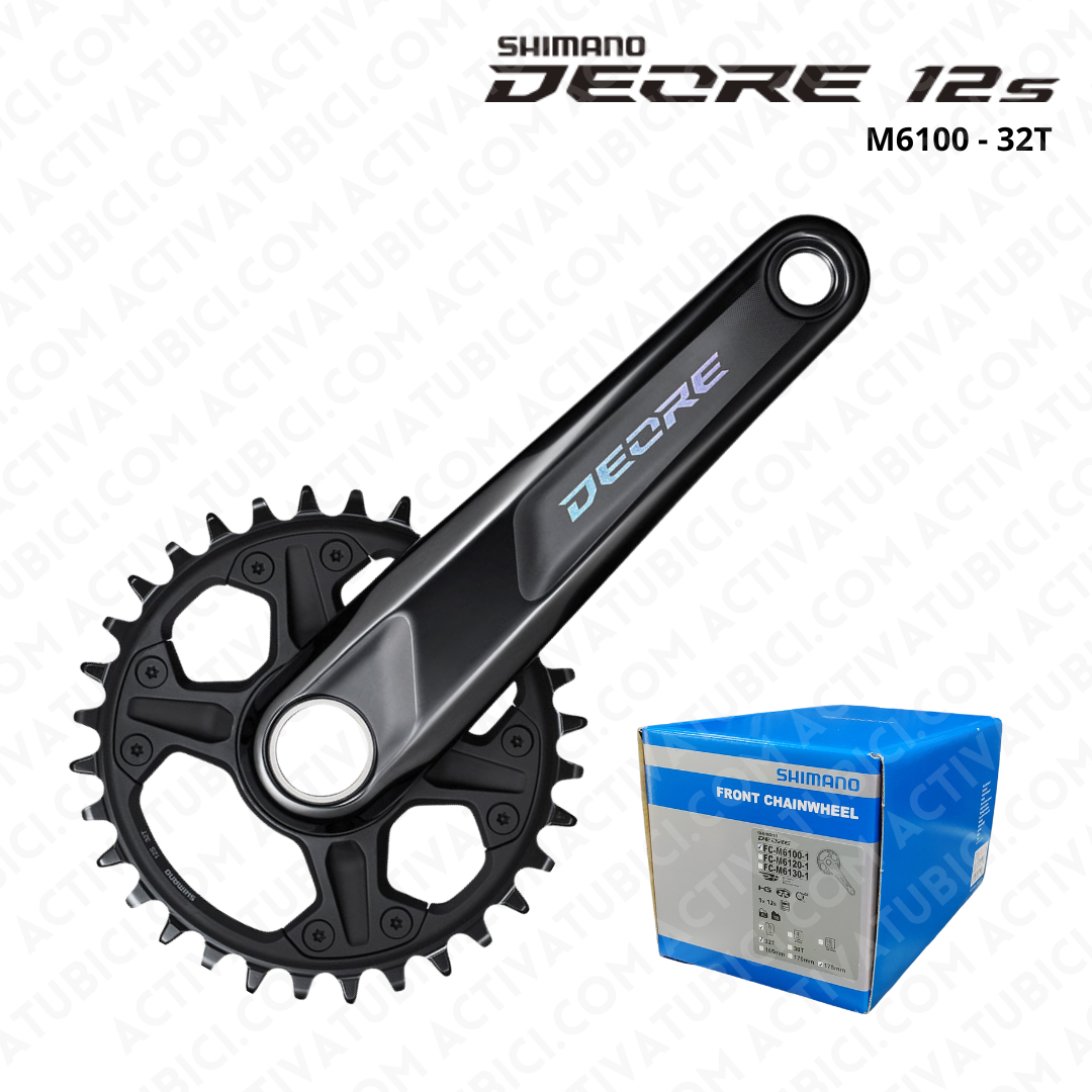BIELA 32T SHIMANO DEORE 12 VELOCIDADES M6100 – Comercial Eulogio - Activa Tu Bici
